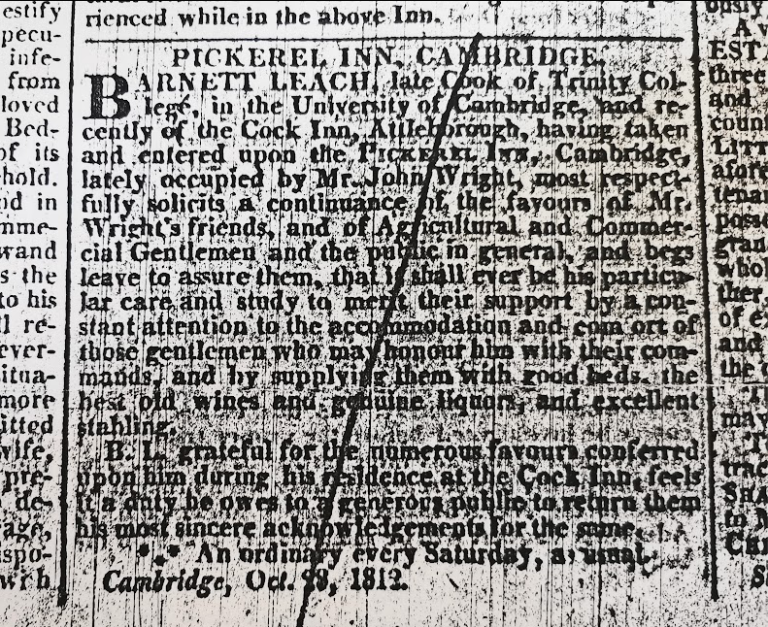 30 Magdalene Street, Pickerel Inn & Pickerel Yard | Capturing Cambridge