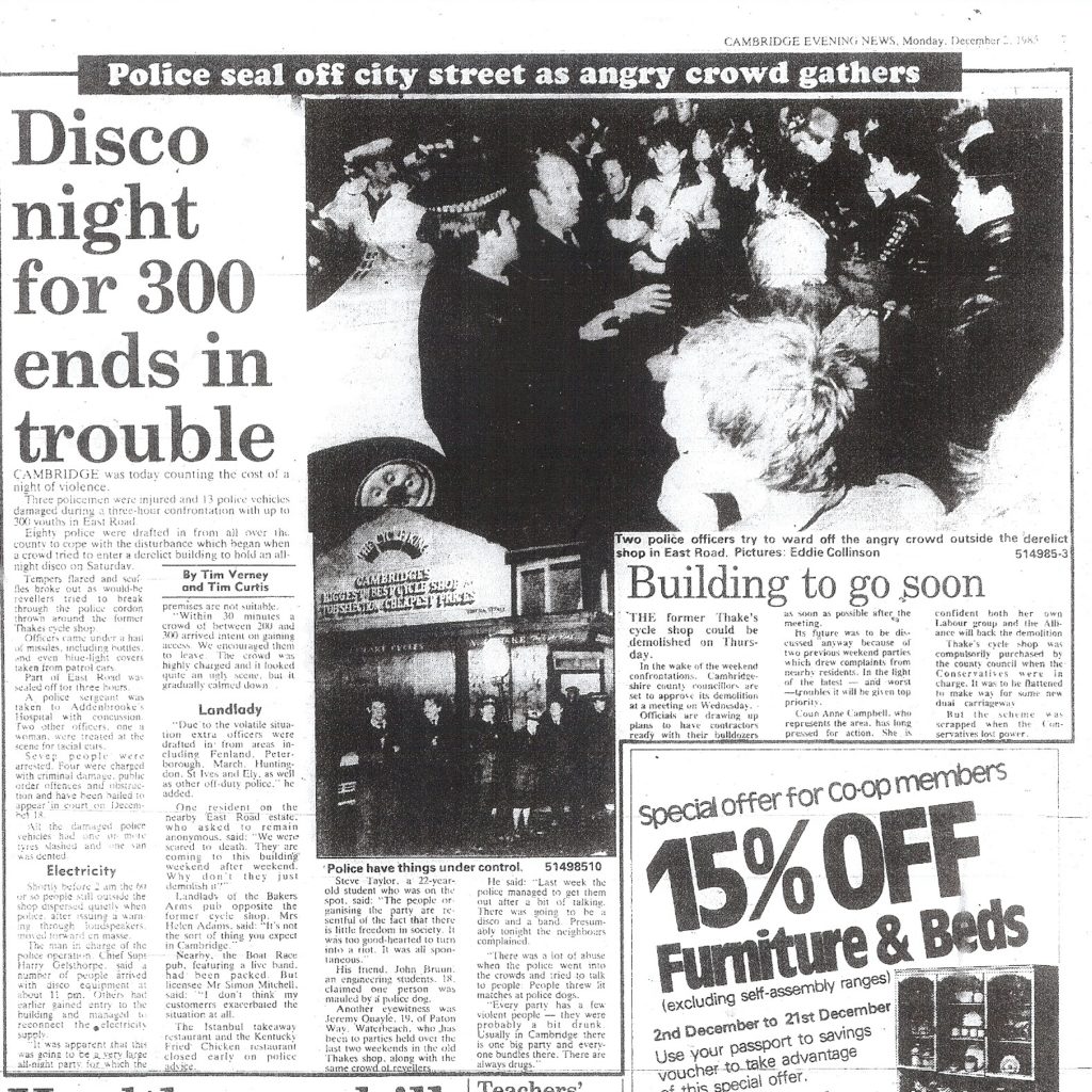 Disco Riot at Thake’s | Capturing Cambridge